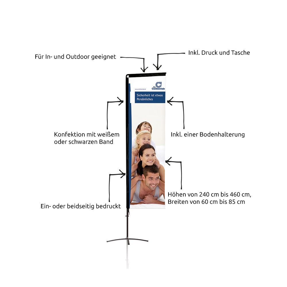 Beachflag rechteckig günstig online kaufen